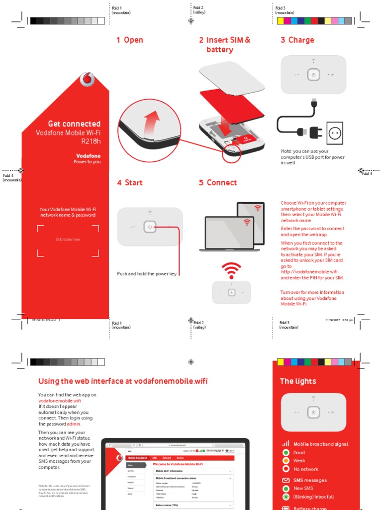 Huawei Vodafone Mobile Wi Fi r218h Manual Optimized | PDF