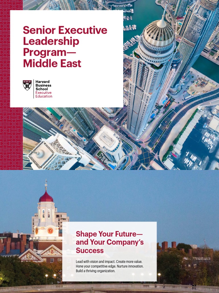 Senior Executive Leadership Program Middle East Brochure | PDF