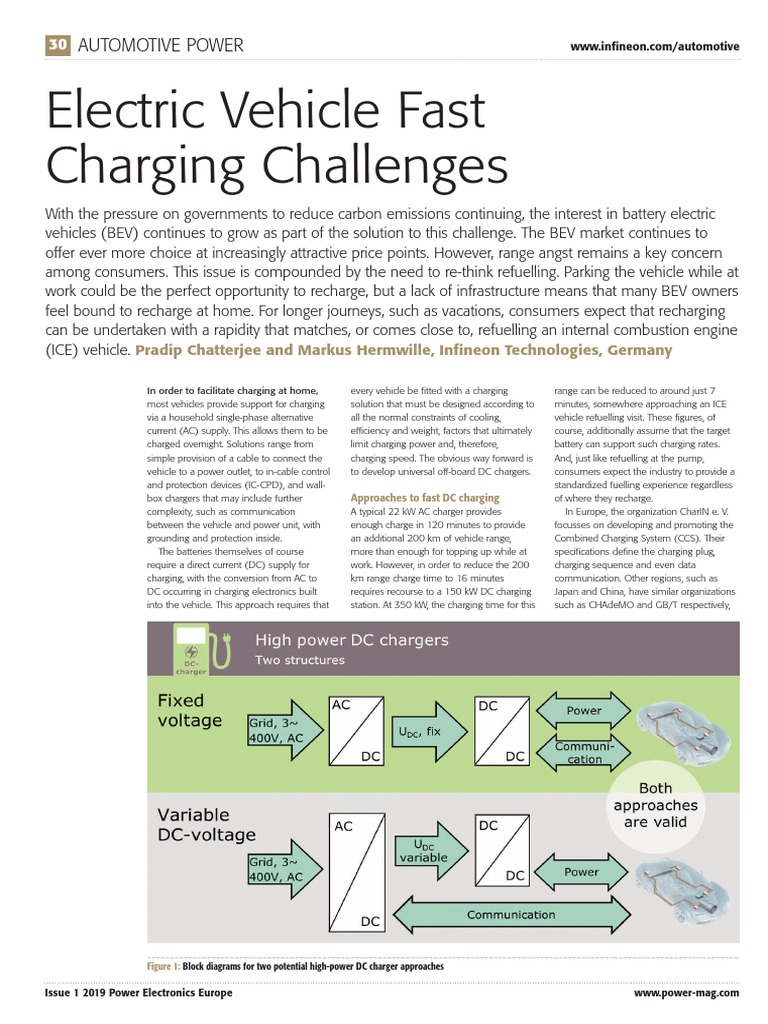 Electric Vehicle Fast Charging Challenges | PDF