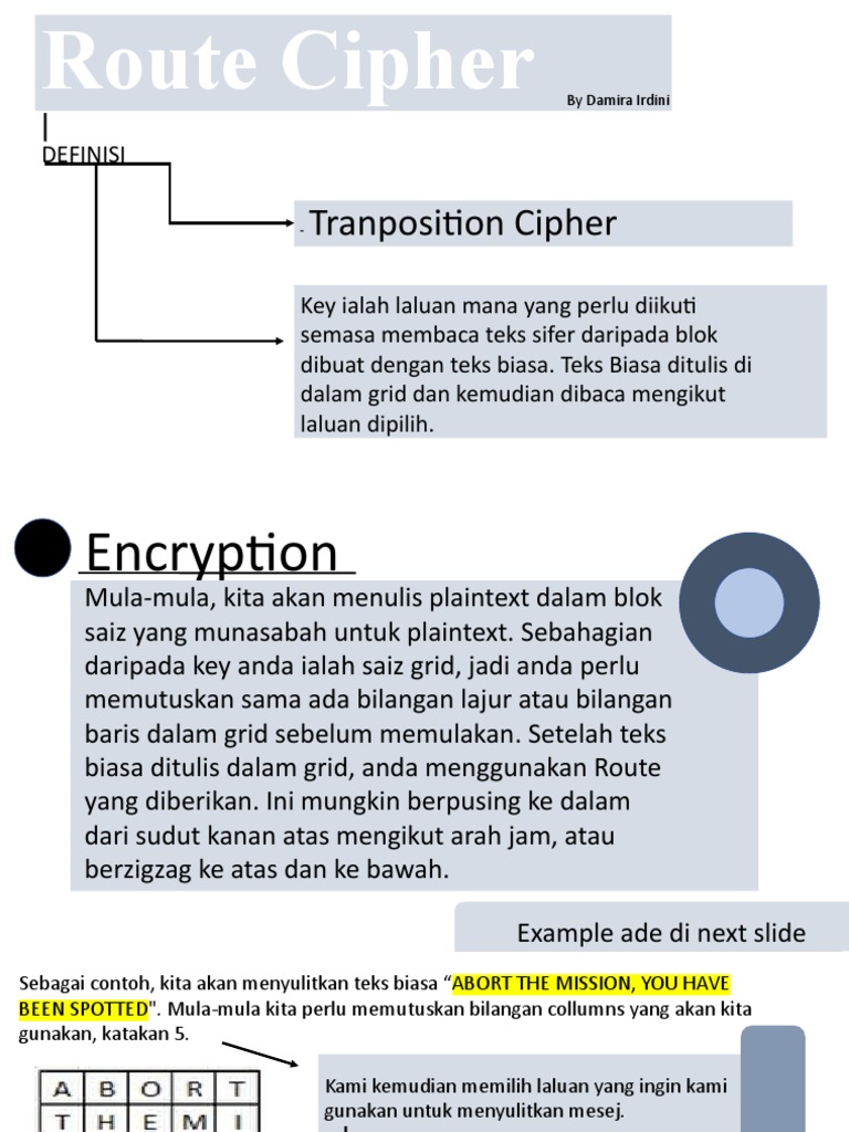 Route Cipher | PDF