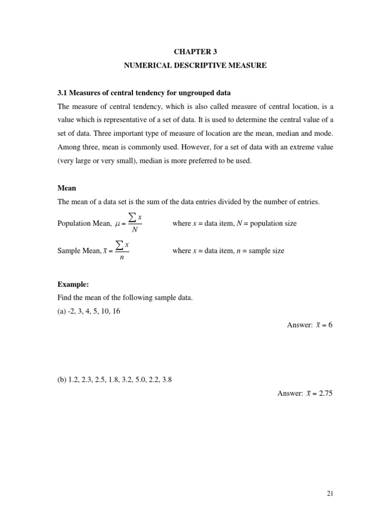 Note Chapter 3 | PDF