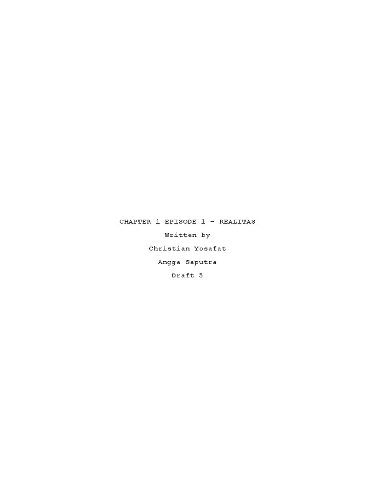 Contoh Script Film Pendek | PDF