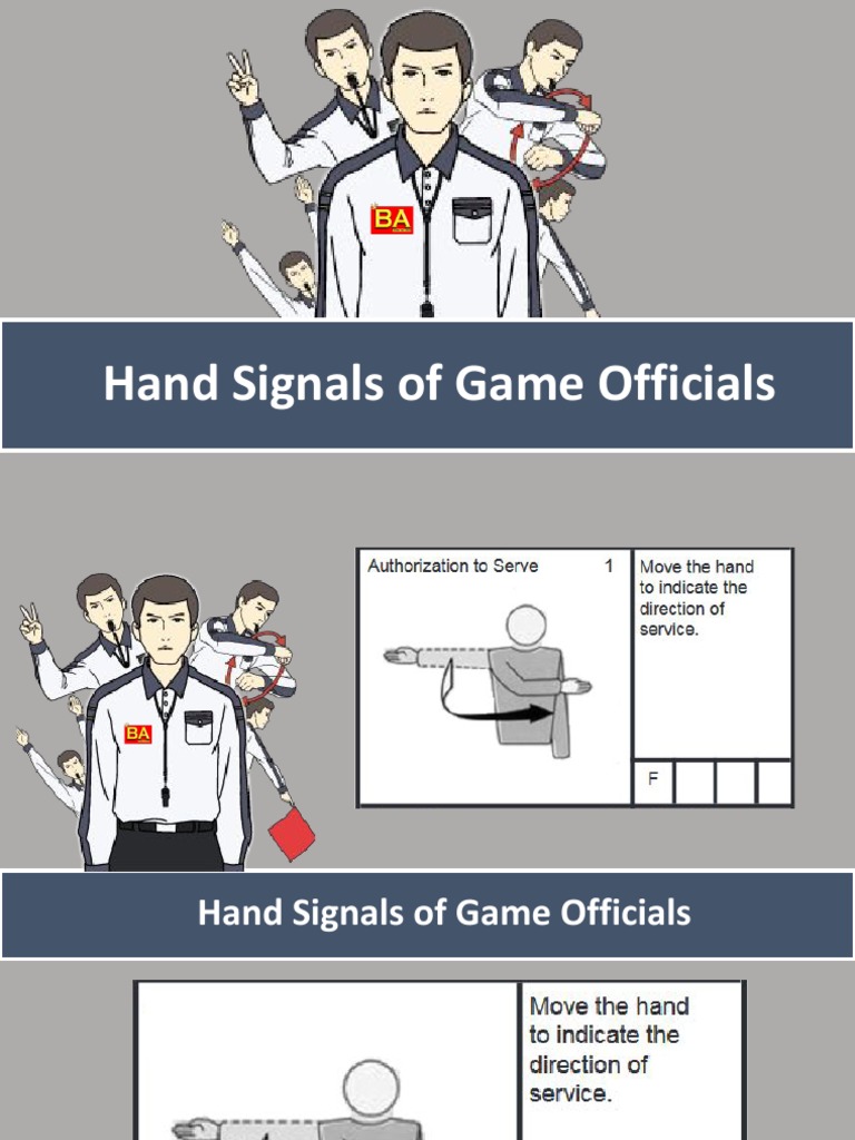 Lesson 2 (Official Hand Signals in Volleybal) | PDF