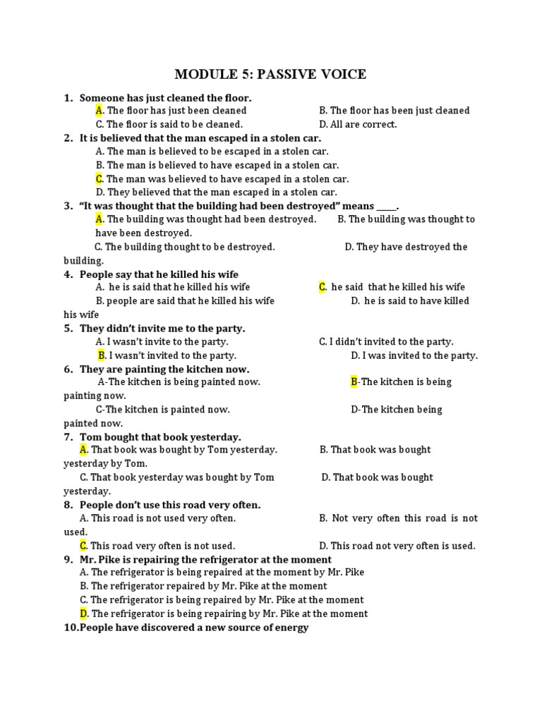 Module 5 - Passive | PDF
