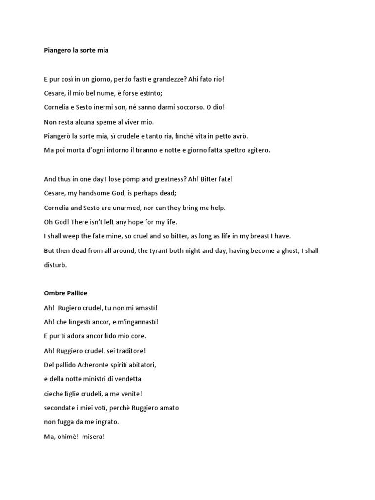 Translations Recital | PDF