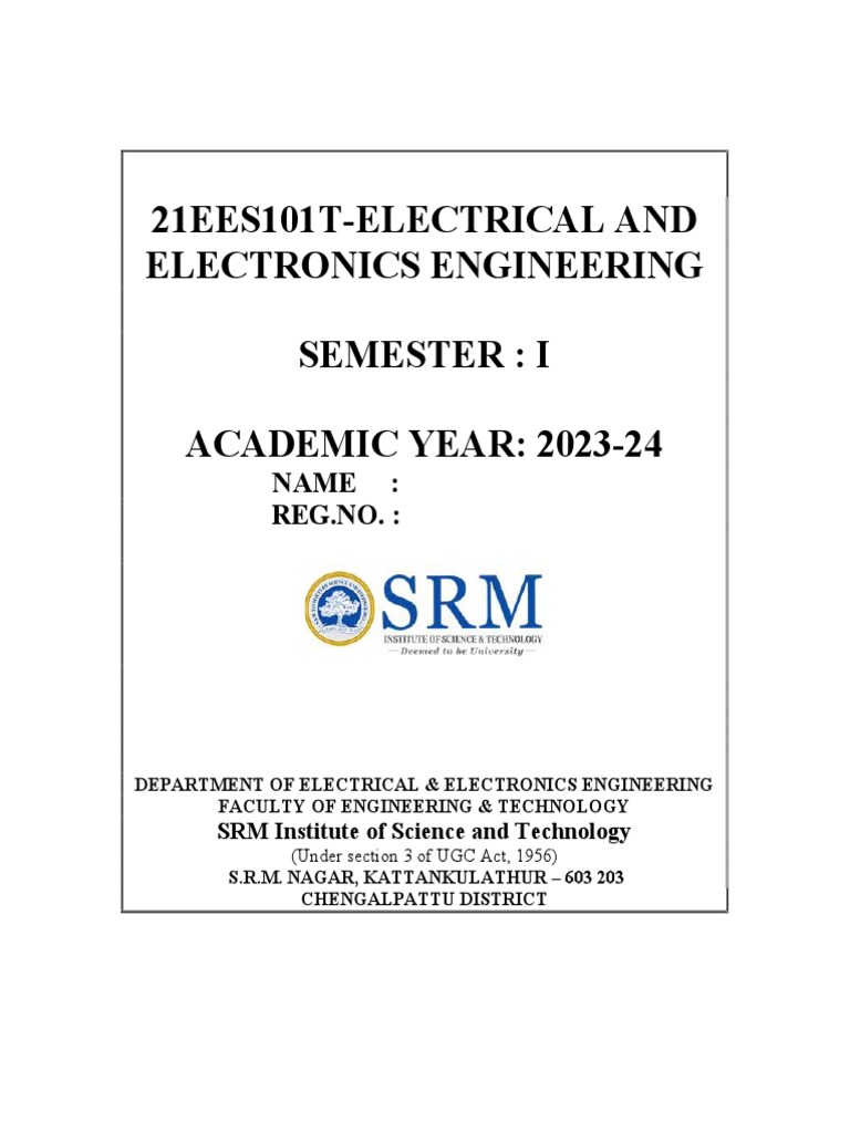 Eee-Lab Manual | PDF | Rectifier | Electrical Network