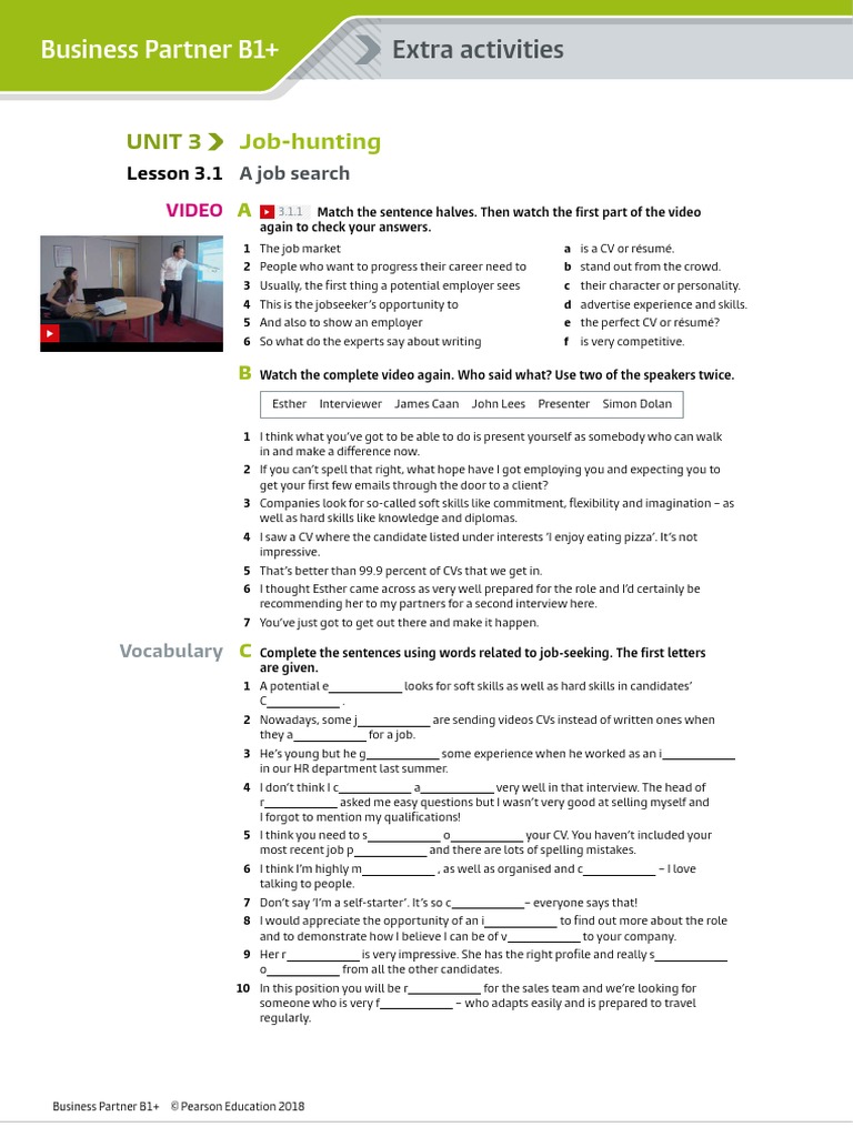 Bus Part B1P ExClassPracWS U3 | PDF