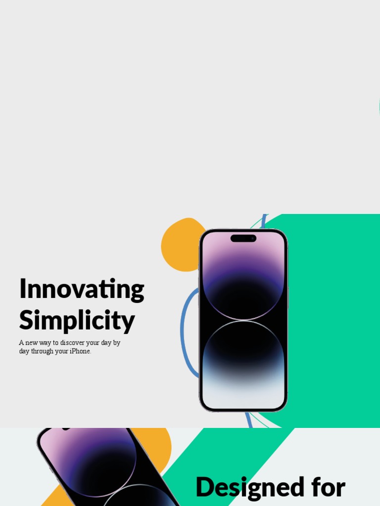 Mobile Devices Presentation Template Yellow Variant | PDF