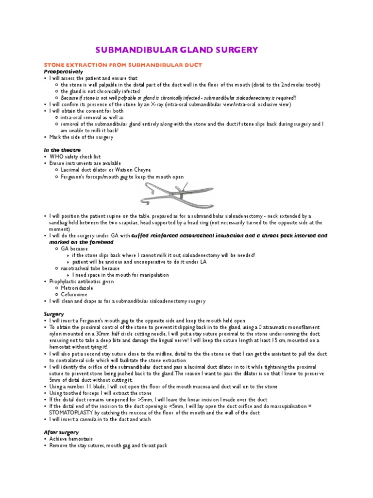 5. Submandibular sialadenectomy | PDF