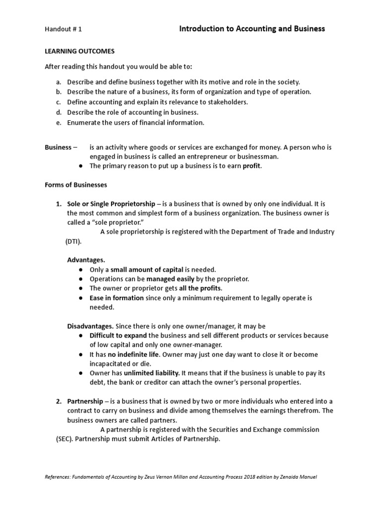 Accounting and Business Overview Guide | PDF | Accounting | Corporations
