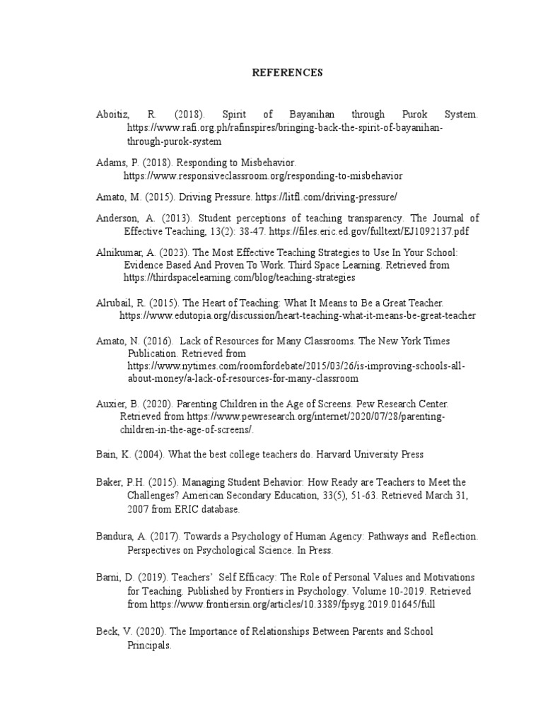 REFERENCES For Final | PDF