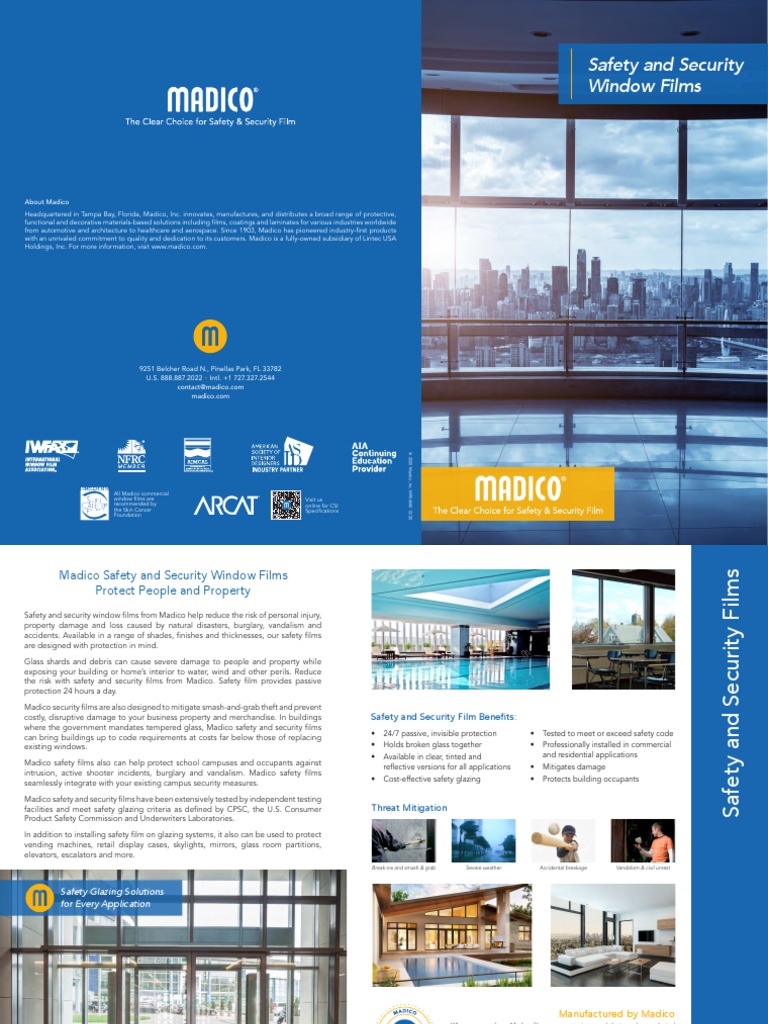 Madico Safety and Security Window Films | PDF | Building Engineering ...