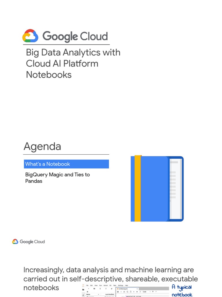 M3 - Big Data Analytics With Cloud AI Platform Notebooks Slides | PDF | Laptop | Cloud Computing