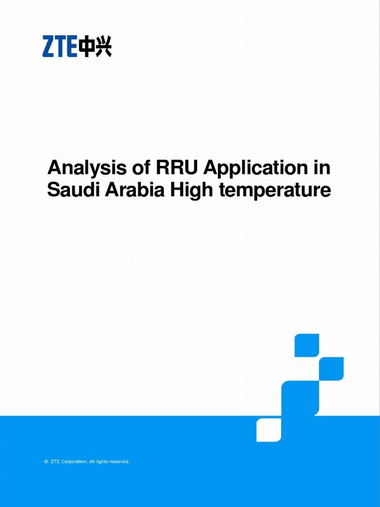Analysis of RRU Application in Saudi Arabia High Temperature | PDF | Precipitation | Weather