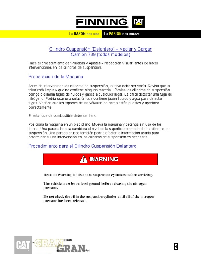 carga de susp de 789C | PDF