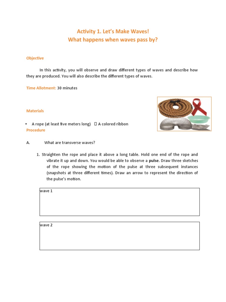 Activity 1... Rope | PDF