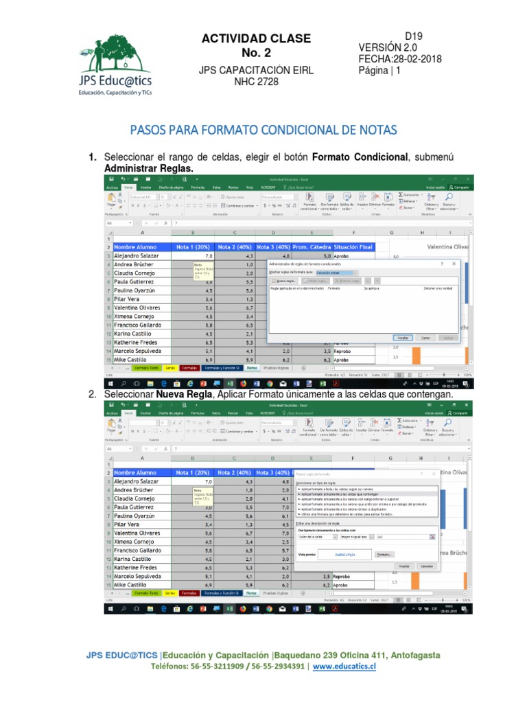 D19 - ACTIVIDAD No. 2 FORMATO DE CONDICIONAL | PDF