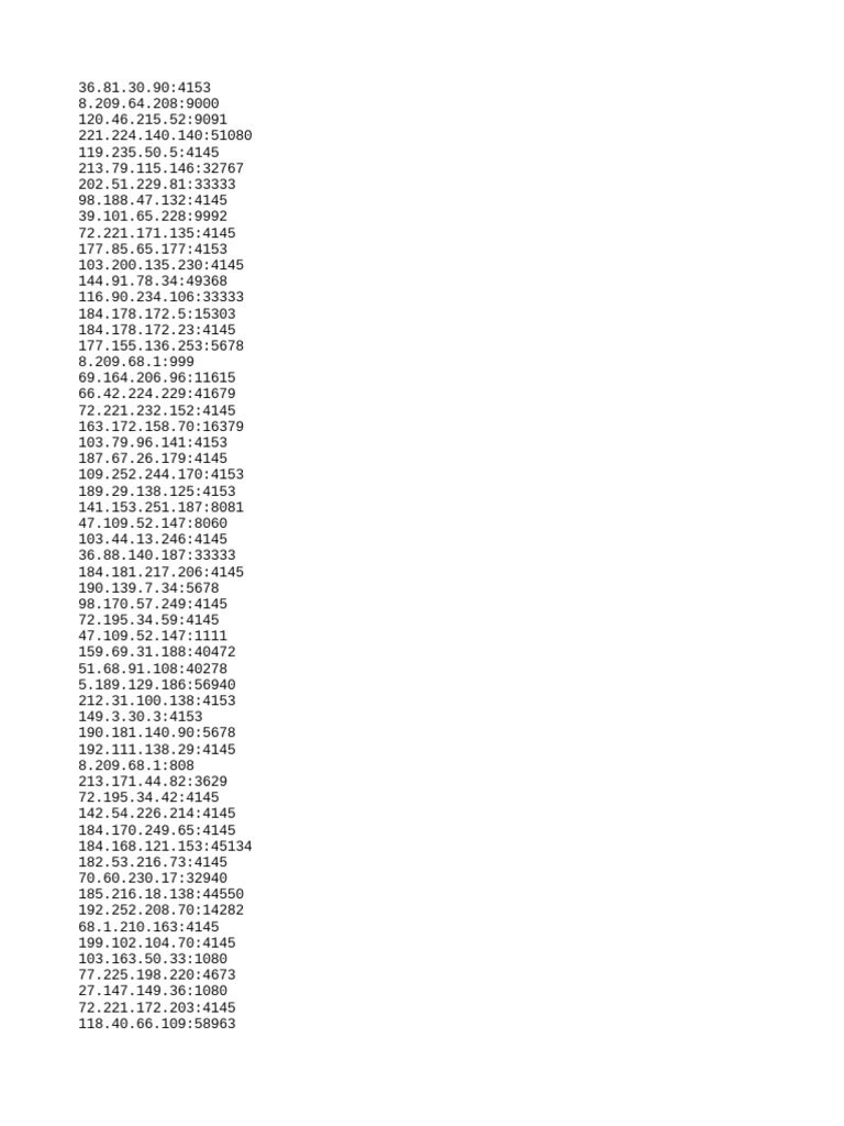 Socks4 - Proxies - 2023-08-13T153057.875 | PDF