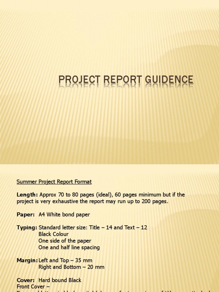 A Guide to Creating Effective Project Reports: Outlining Proper ...