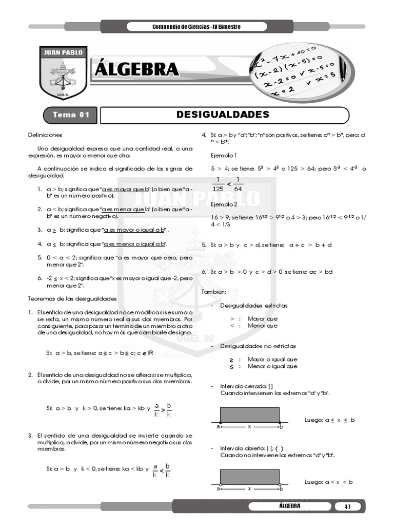 Álgebra 3° | PDF | Ecuaciones | Análisis matemático