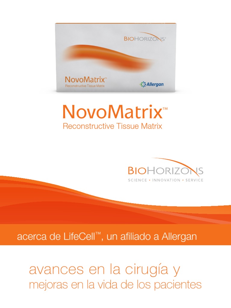 MLD108es RevB NovoMatrix Brochure | PDF | La matriz extracelular | Anatomía