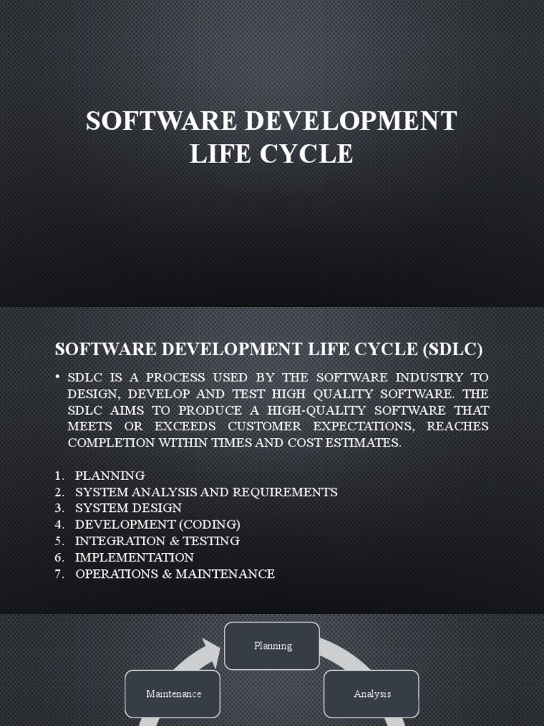 Software Development Life Cycle | PDF | Software Development Process | Innovation