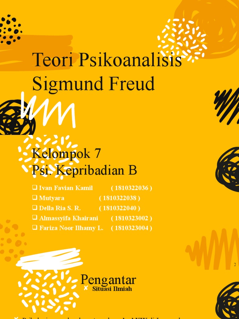 Teori Psikoanalisis Klasik Sigmund Freud (Kepribadian Klp. 7) | PDF