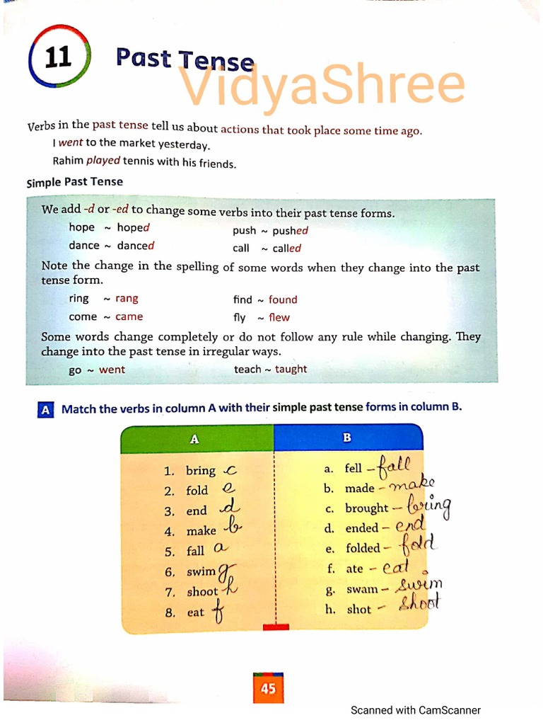 GR CH 11 Past Tense | PDF