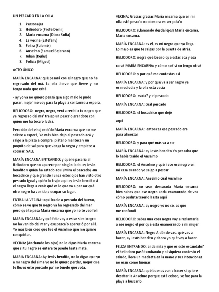 Un Pesacado en La Olla | PDF