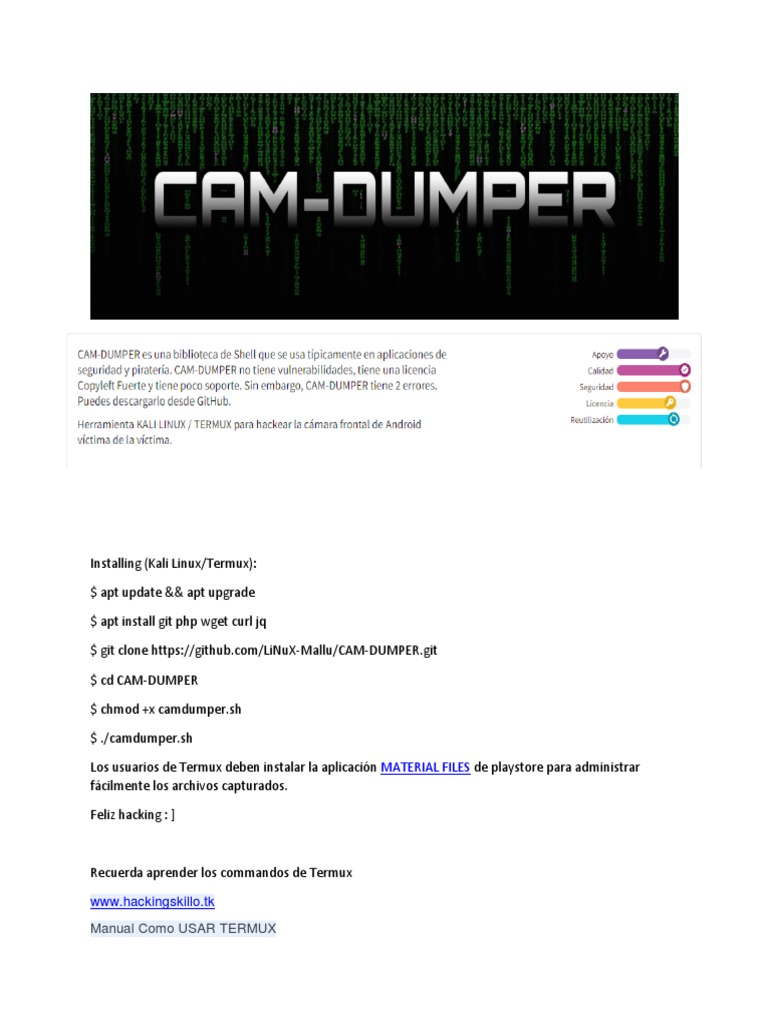 Cam Dumper | PDF