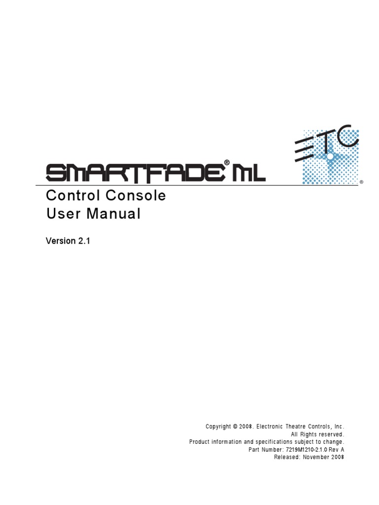 Smartfade Manual | PDF | Computer Hardware | Computing