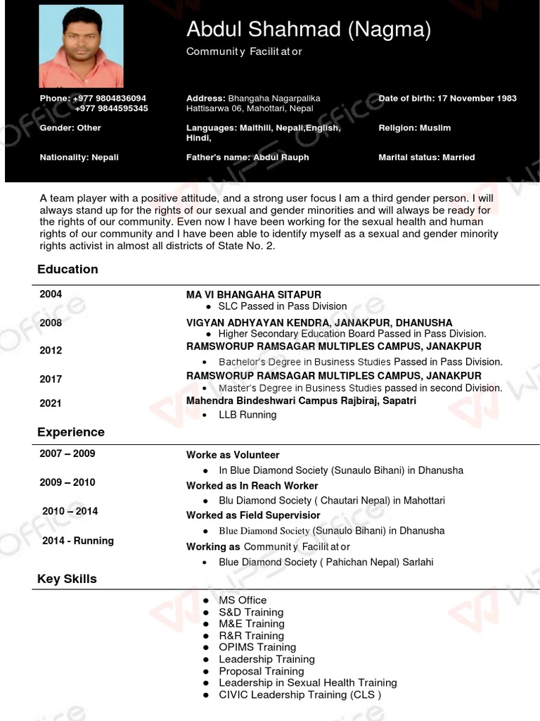 Sexual and Gender Minority Activist Profile | PDF