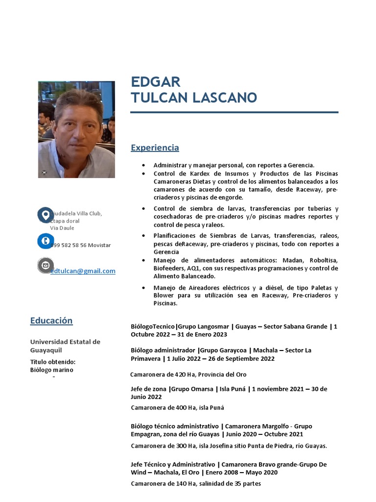 Edgar CV 2023 | PDF