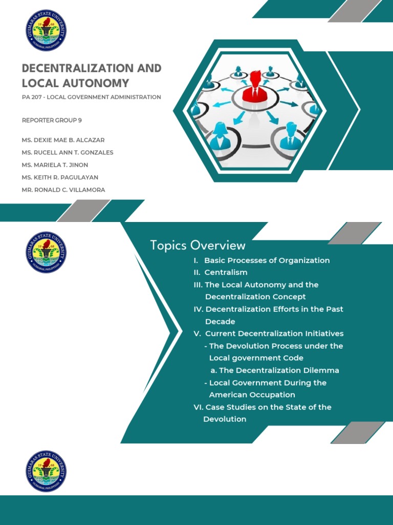 Group 9 - PA 207 Decentralization and Local Autonomy Final-Revised | PDF | Corazon Aquino ...