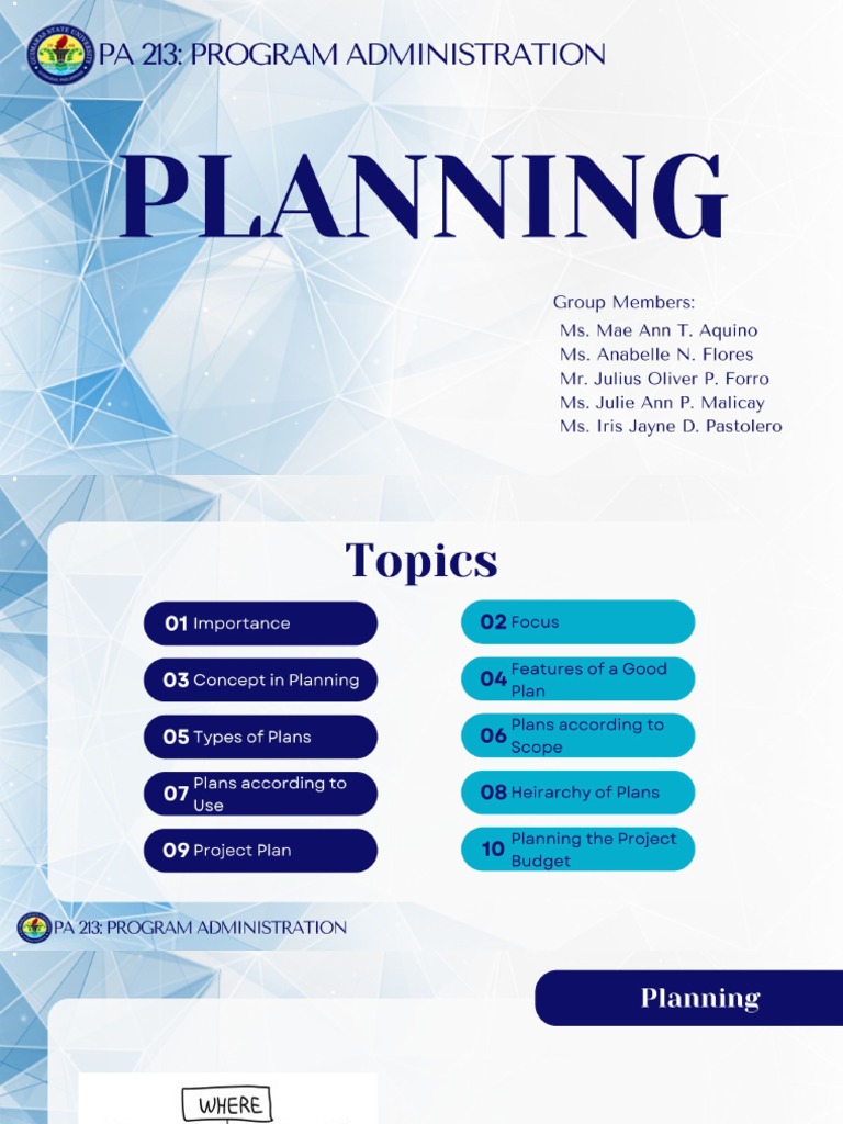 PA 213 Program Administration Group IV | PDF | Policy | Goal