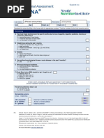 Mini Nutritional Assessment | PDF