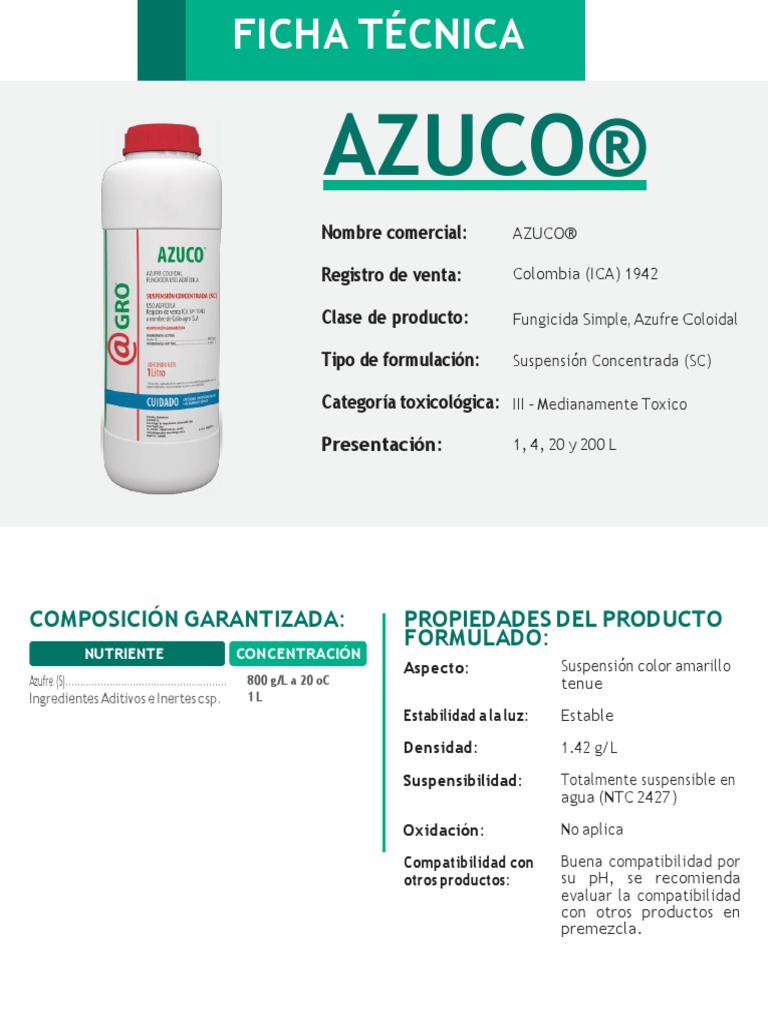 AZUCO | PDF | Pesticida | Agronomía