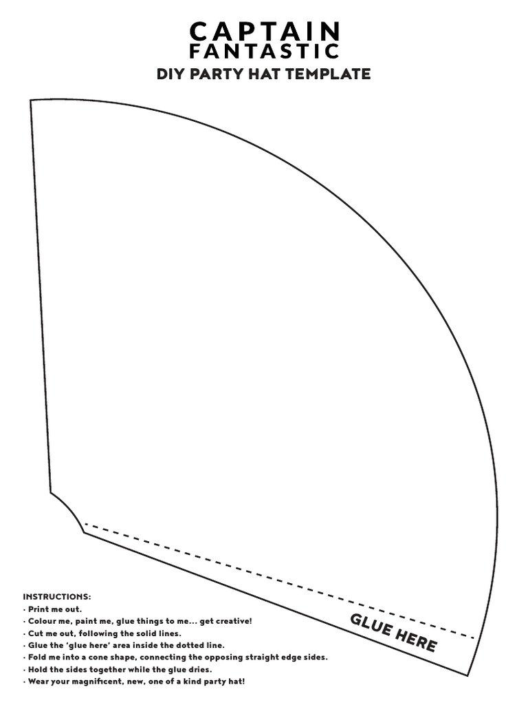 DIY Party Hat Template Guide | PDF | Home & Garden