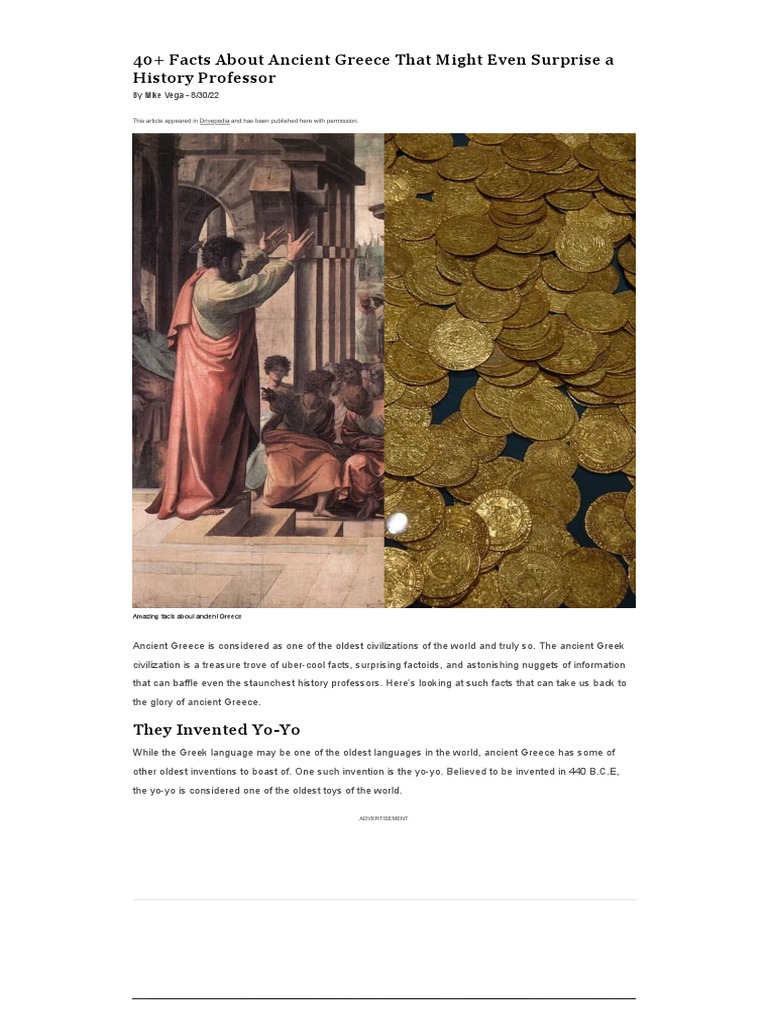 40+ Facts About Ancient Greece That Might Even Surprise A History ...