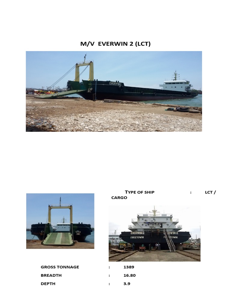 Everwin 2 (LCT) Specifications & Pictures | PDF