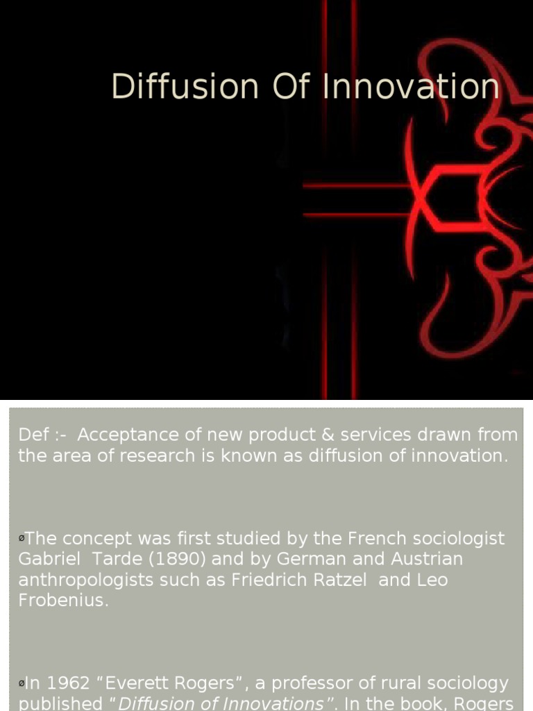 Overview of Diffusion of Innovation | PDF