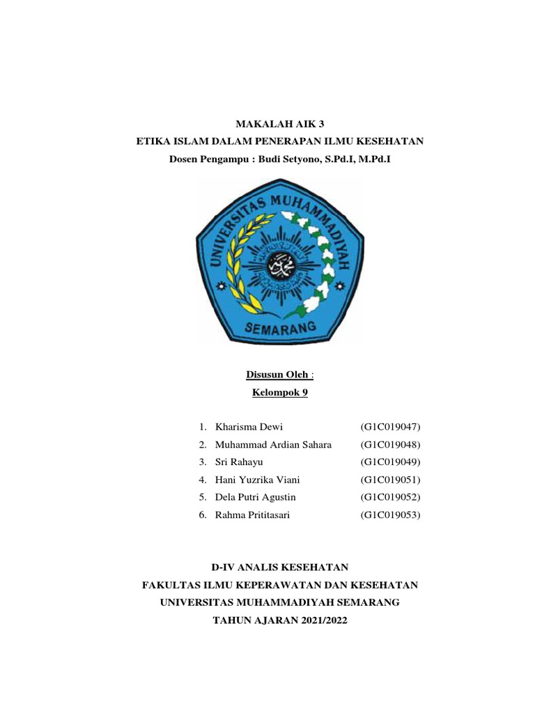 Makalah Aik - Kel 9 | PDF | Kesehatan Holistik