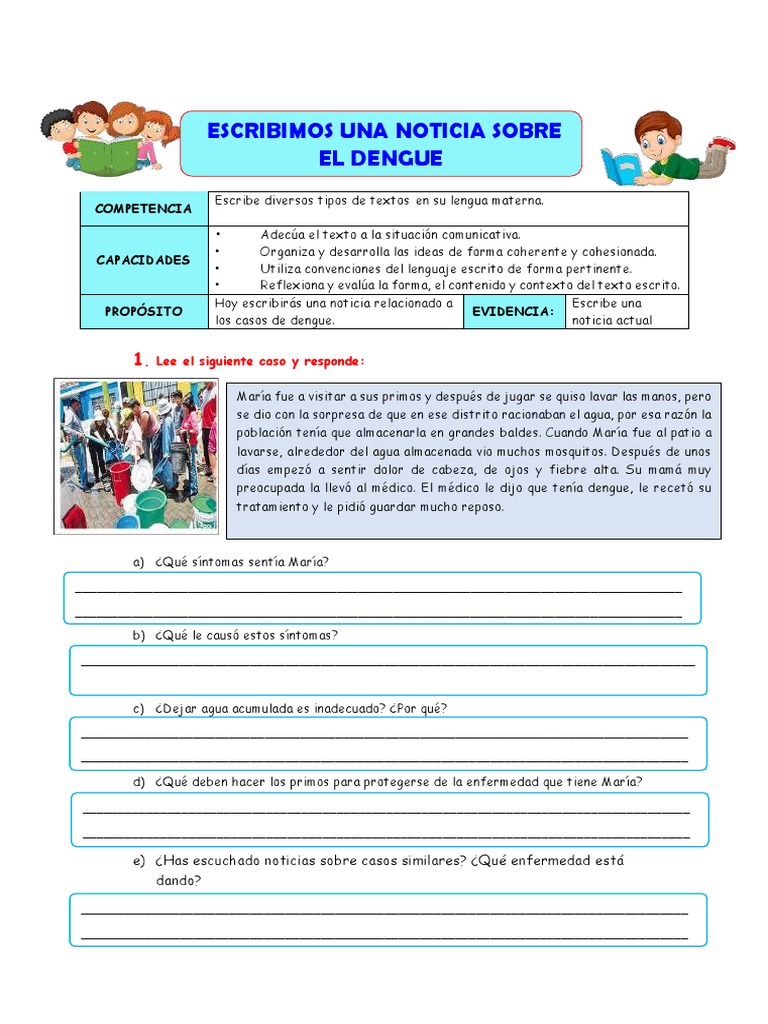 ficha escribimos del dengue (5) | PDF