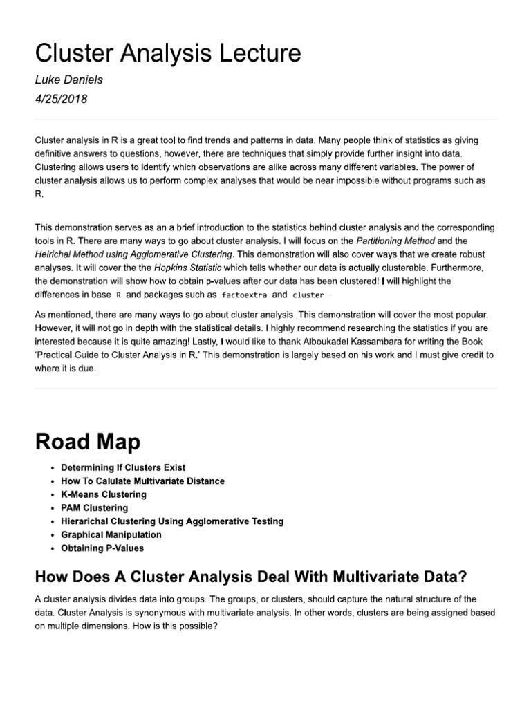 Análise de Cluster Aula | PDF