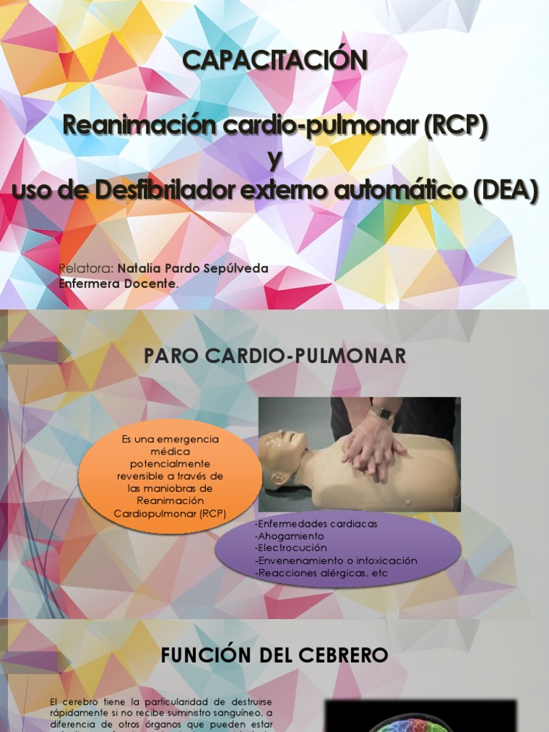 RCP y Uso de DEA | PDF | Reanimación cardiopulmonar | Corazón