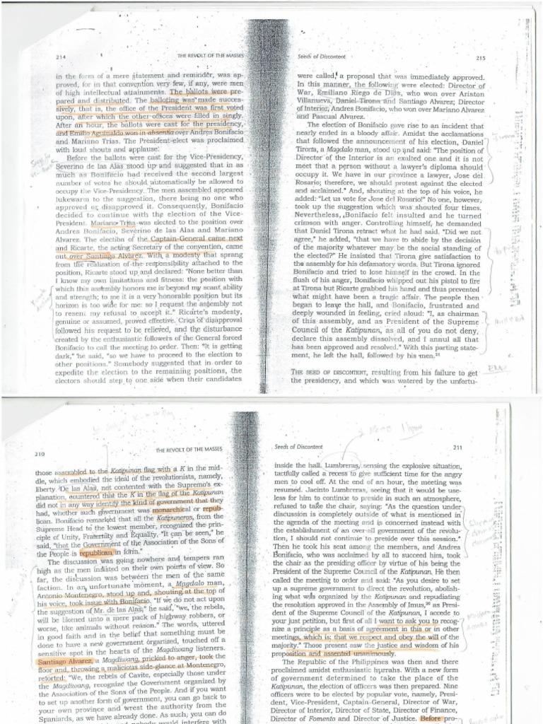 Lesson 2b Revolt of The Masses by Agoncillo | PDF