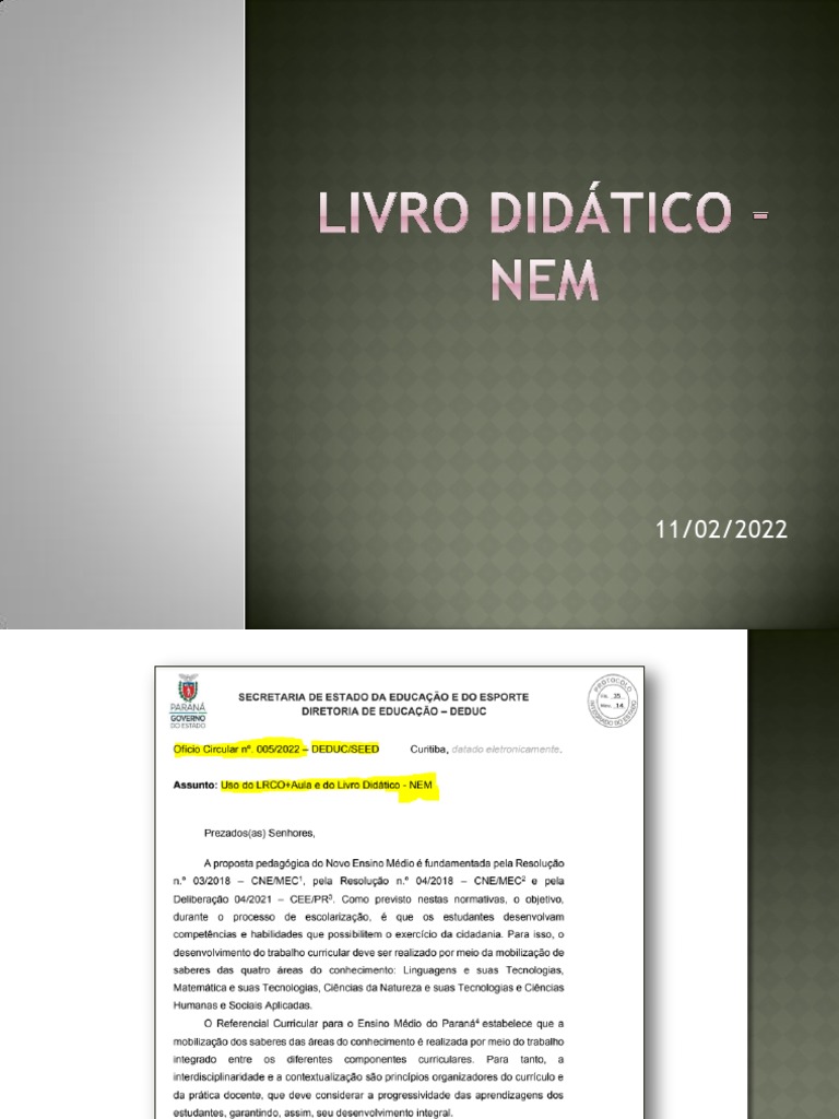 Livro Didático - NEM | PDF