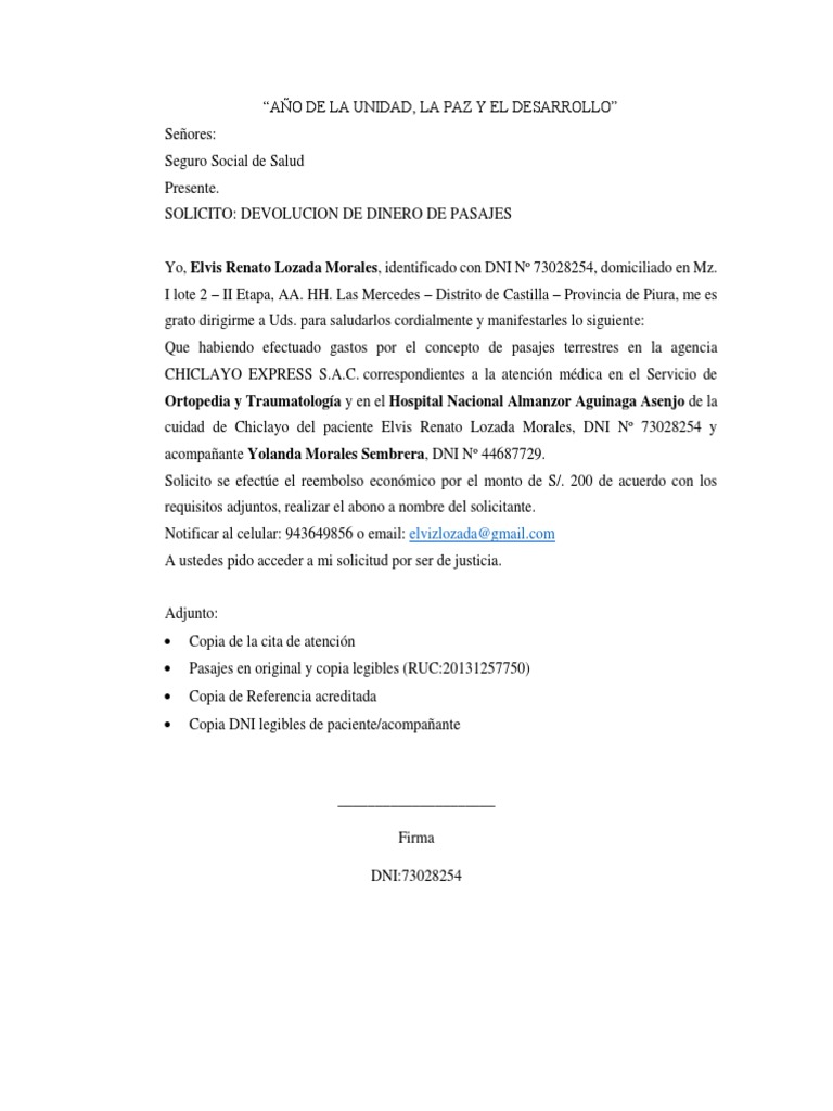 Devolucion de Pasajes | PDF