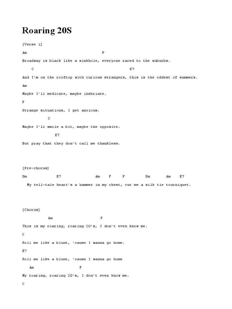 Roaring 20s | PDF | Songs | Musical Forms