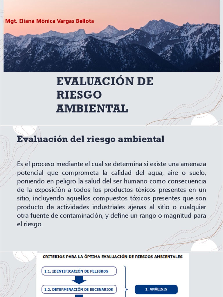 Evaluación de Riesgo Ambiental | PDF